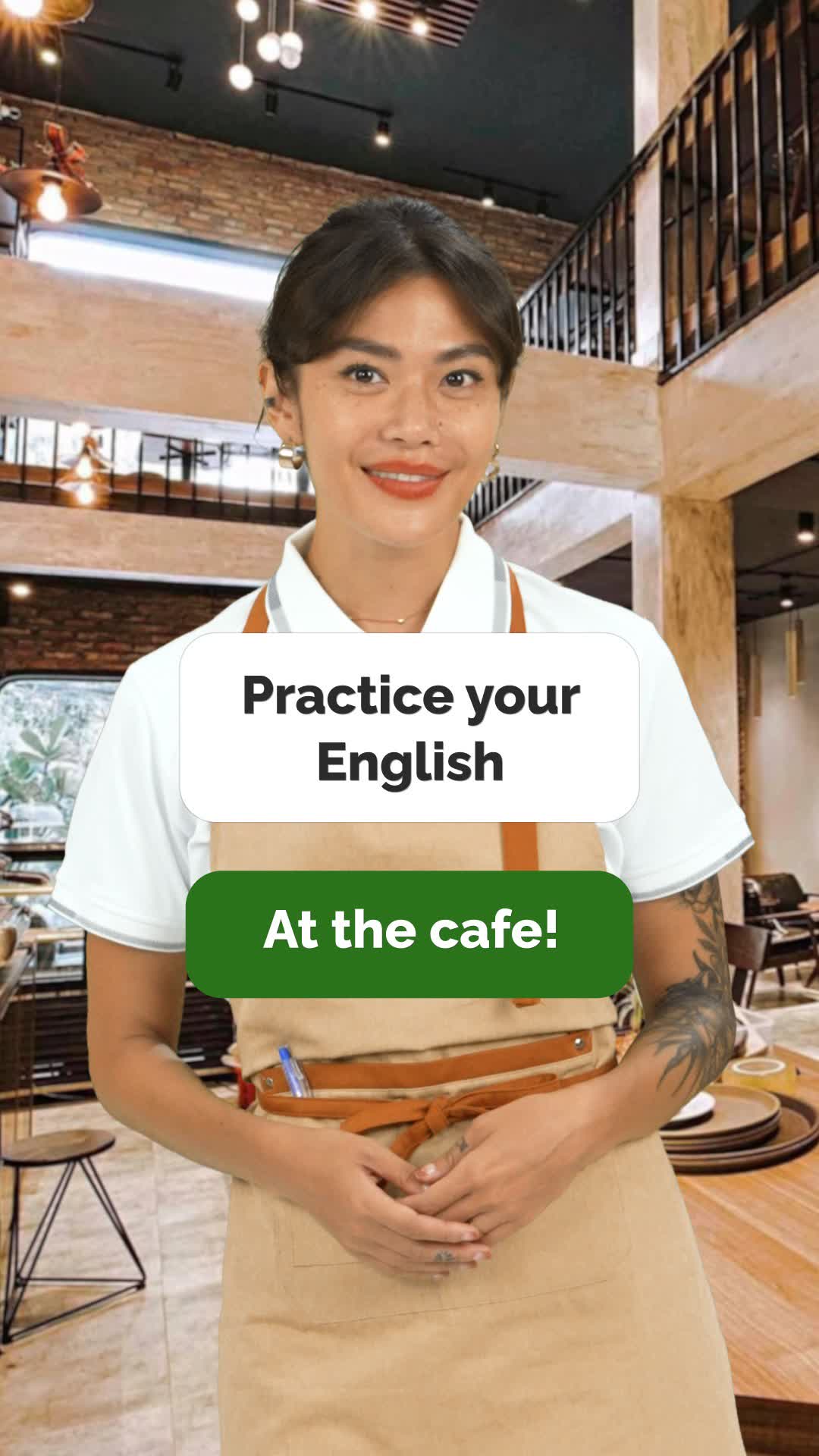 English Conversation At a Café