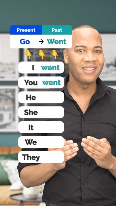 Learn Past Simple Conjugation of "Go" in English