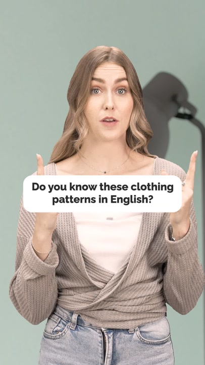 Describing Clothes in English - Patterns | English Vocabulary Lesson
