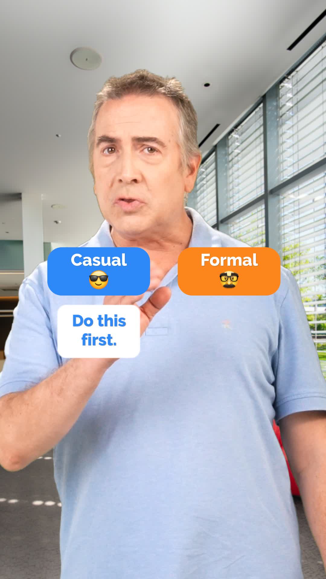 Casual vs Formal Instructions in English