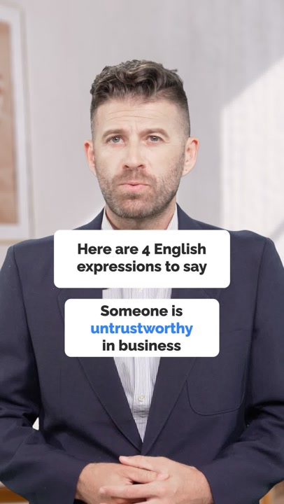 4 English Untrustworthy People Expressions