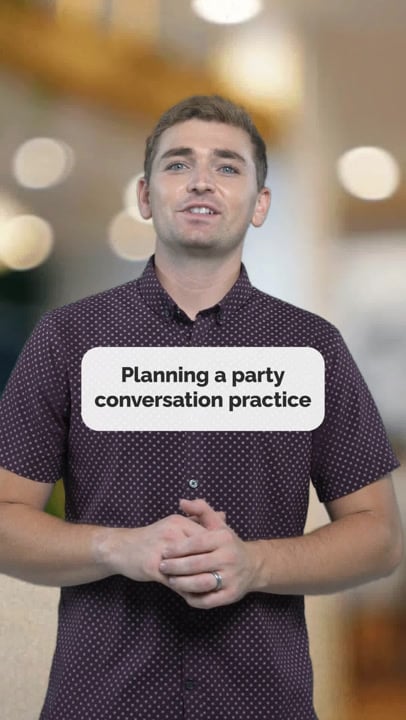 Planning a Party Conversation Practice Video