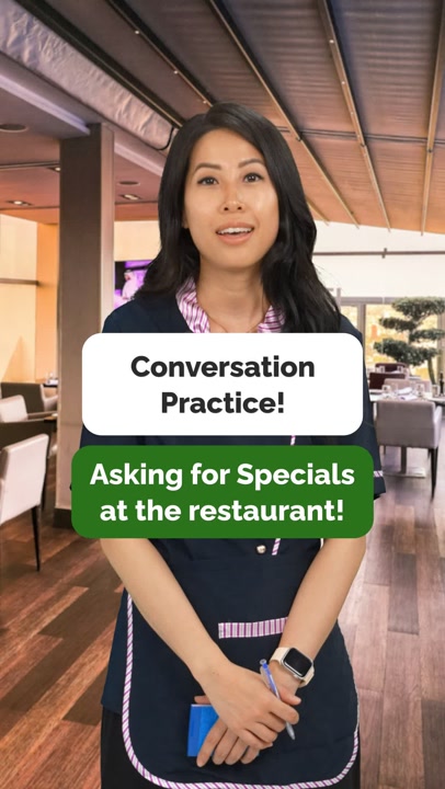 Practice Restaurant Conversations: Asking for Specials