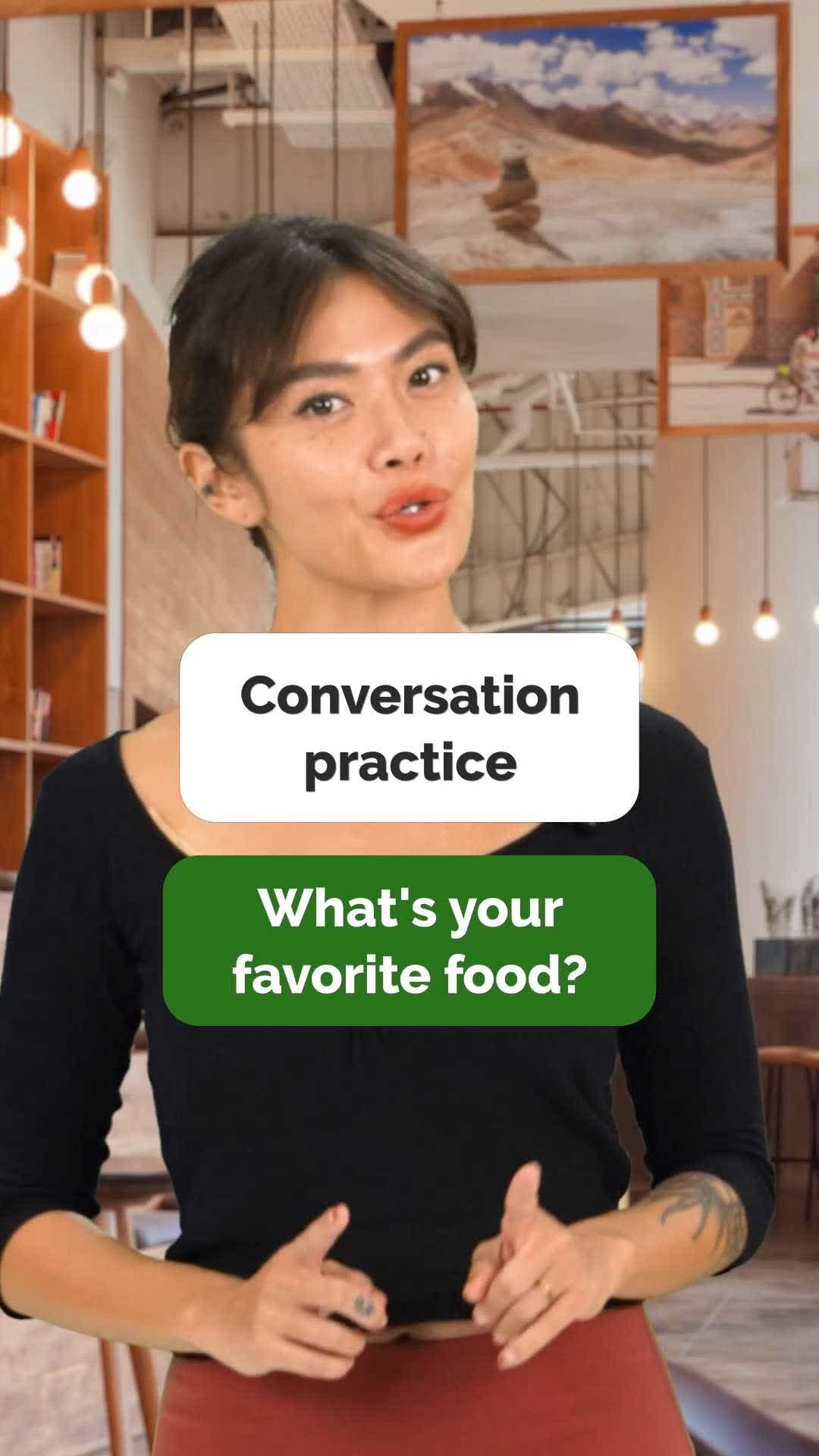 Talking About Favorite Foods Conversation Practice | Improve English