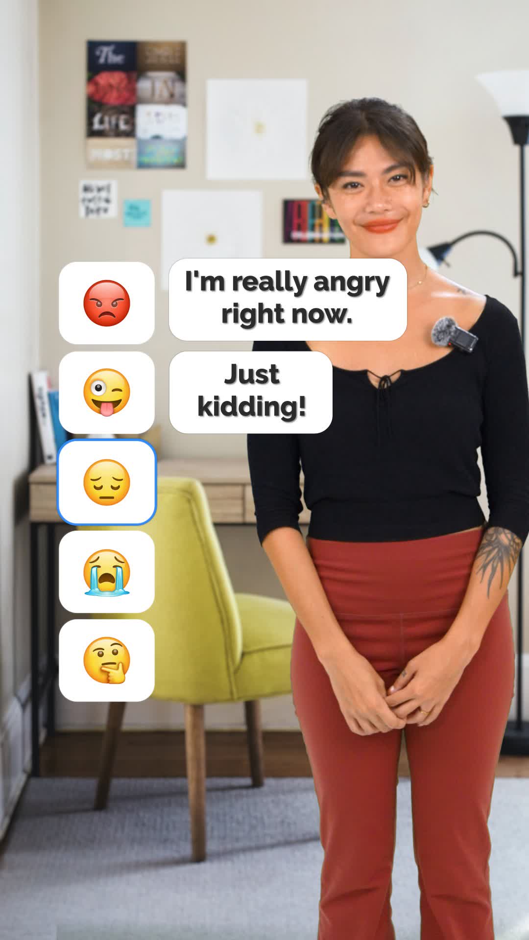 Learn Emotional Mood Swings in English with emojis