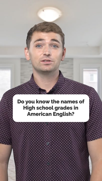 What are the different names for high school grade levels?