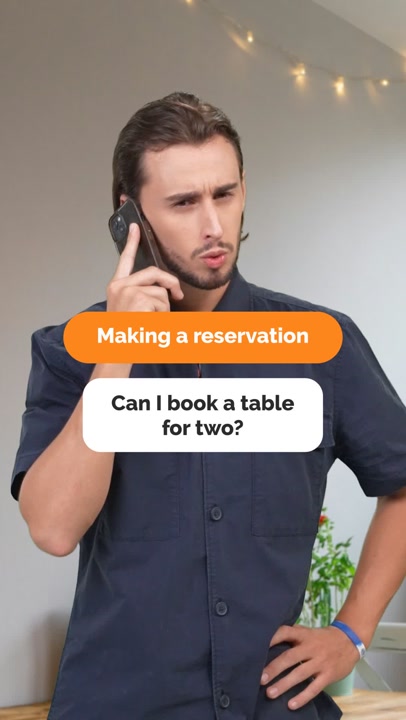 How to Book a Table in English
