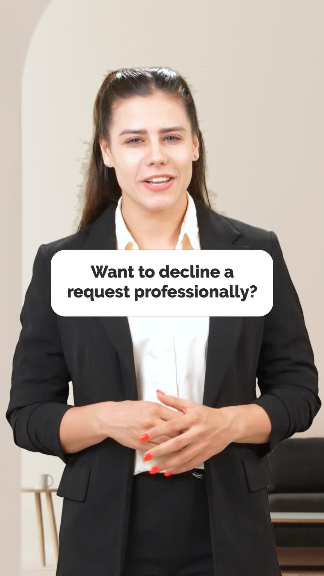 Learn to Decline Requests Politely