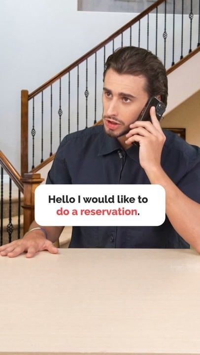 Restaurant Reservation Conversation Practice