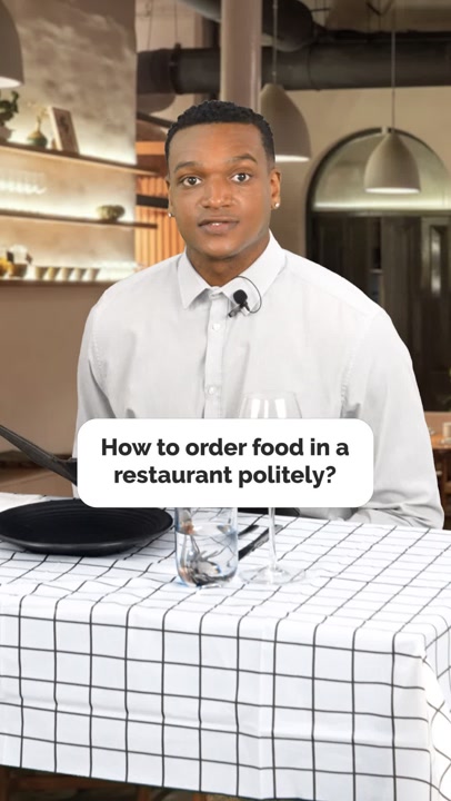 Polite Phrases for Ordering Food